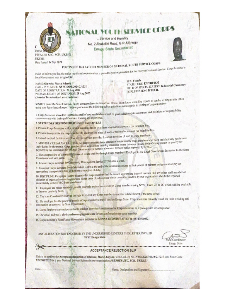 Enugu State Secretariat | PDF