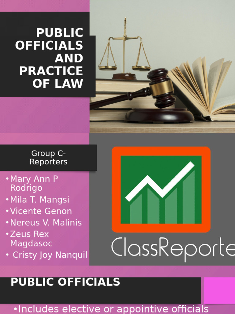 Public Officials and the Practice of Law Exceptions | PDF | Government ...