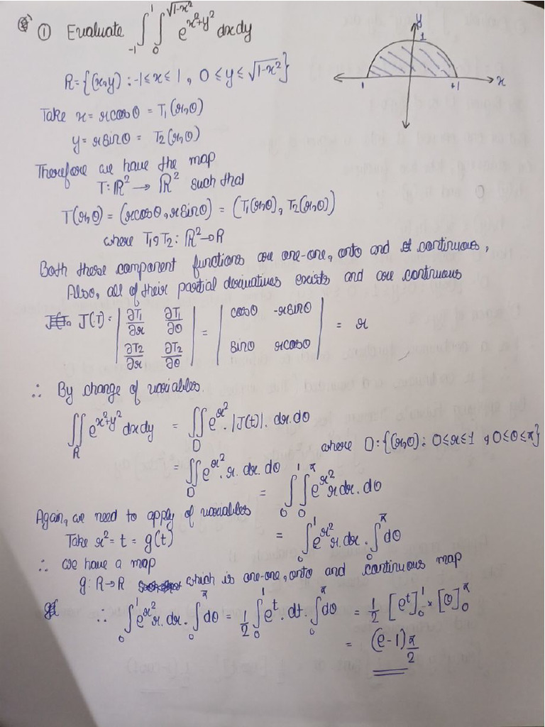 Double Integral Assignment | PDF
