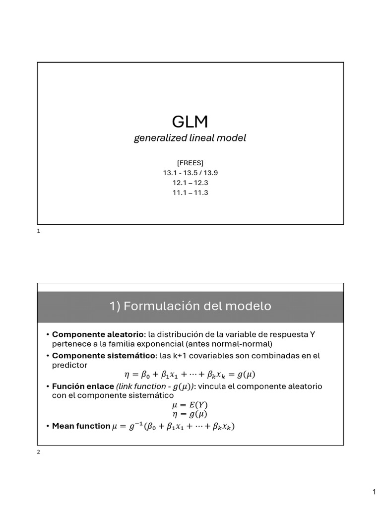Res GLM | PDF | Distribución de veneno | Enseñanza de matemática