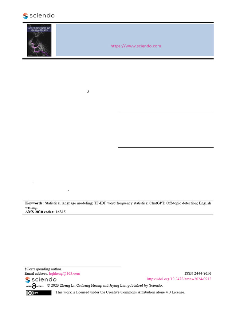 ChatGPT's Impact on English Writing Evaluation | PDF | Cognition | Learning