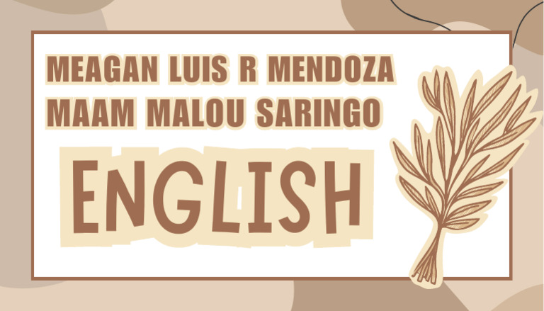 Beige Modern Aesthetic Name Tag | PDF