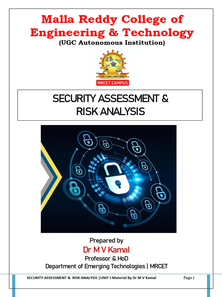 Security Assessment & Risk Analysis | PDF | Security | Computer Security