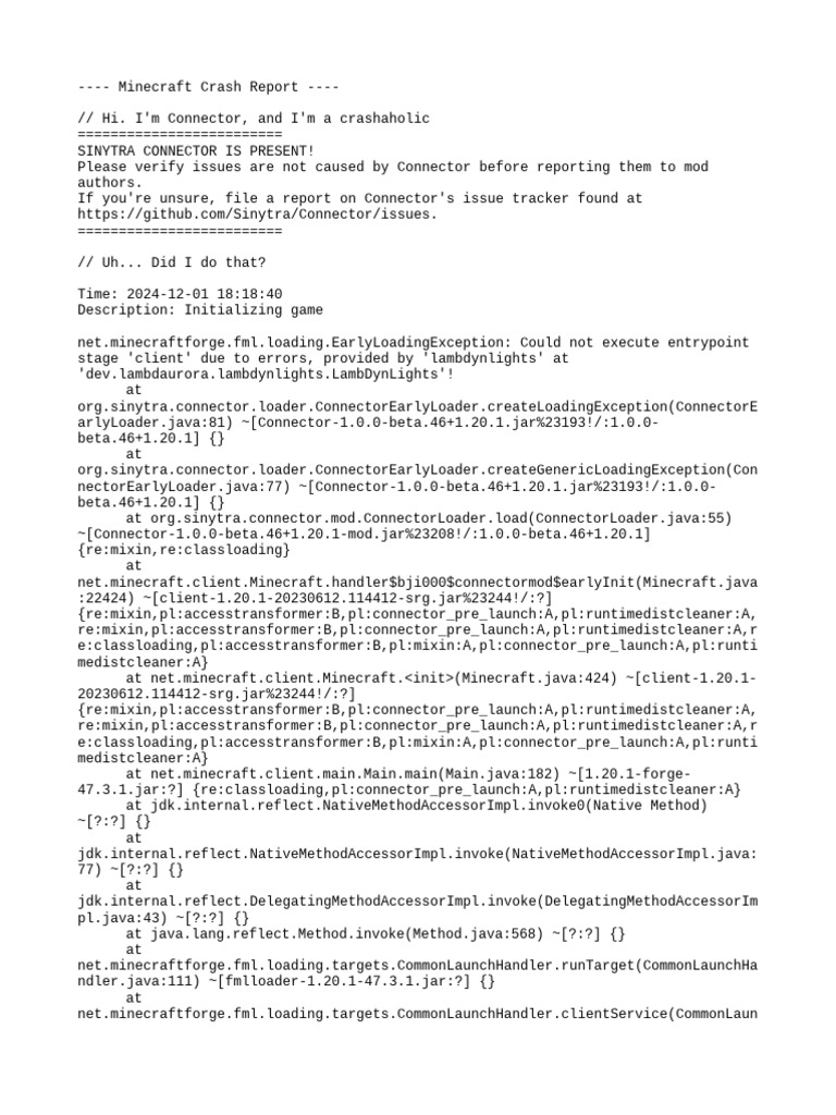 Minecraft Mod Crash Debugging | PDF | System Software | Computer Libraries