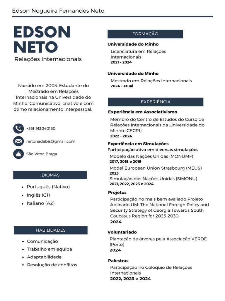 Blue Light Blue Color Blocks Flight Attendant CV | PDF