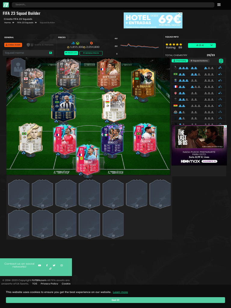 Fifa 23 Squad Builder Futbin 2 | PDF | Fifa