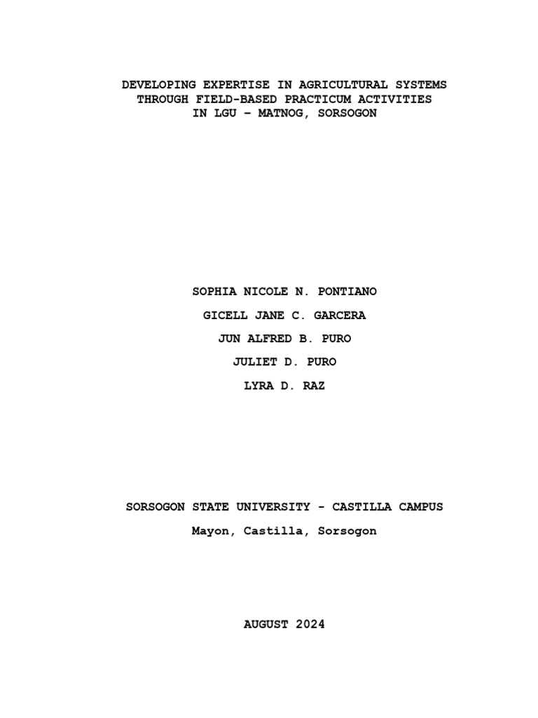 PRACTICUM , manuscript format | PDF | Soil | Mulch