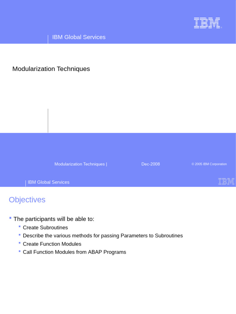 Chapter 08 - Modularization Techniques | PDF | Parameter (Computer Programming) | Modular ...