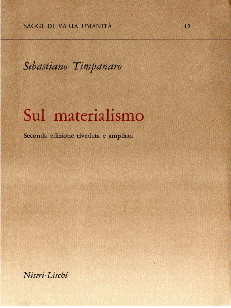 Timpanaro Compressed | PDF