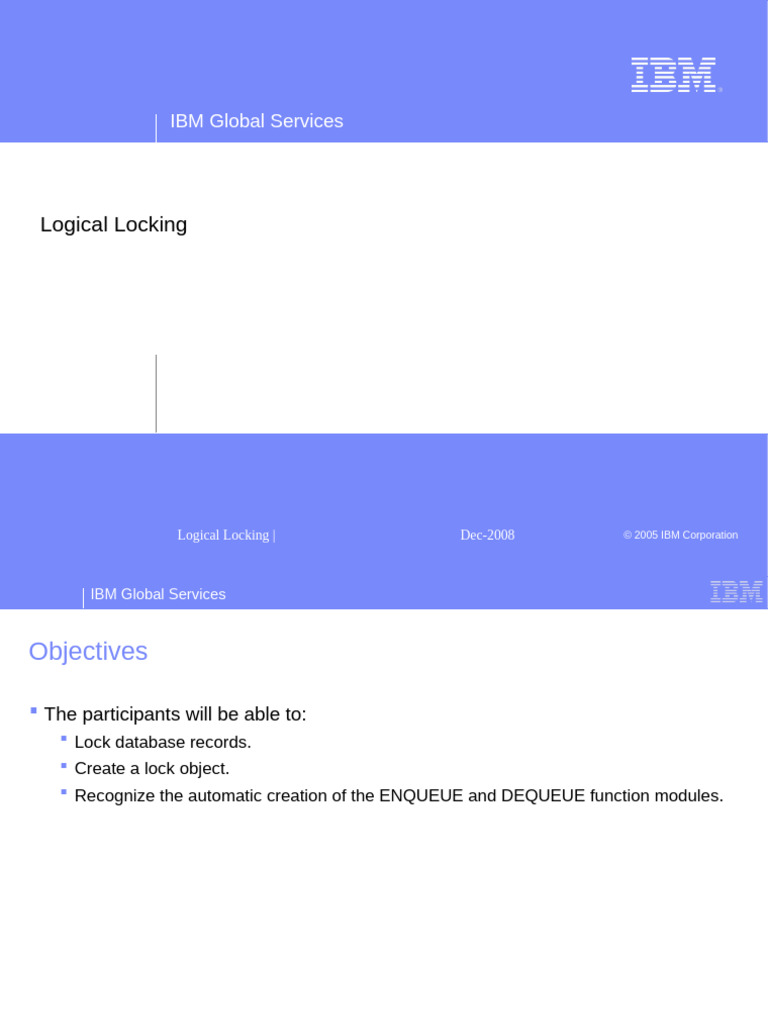 Chapter 14_Logical Locking | PDF | Databases | Database Transaction