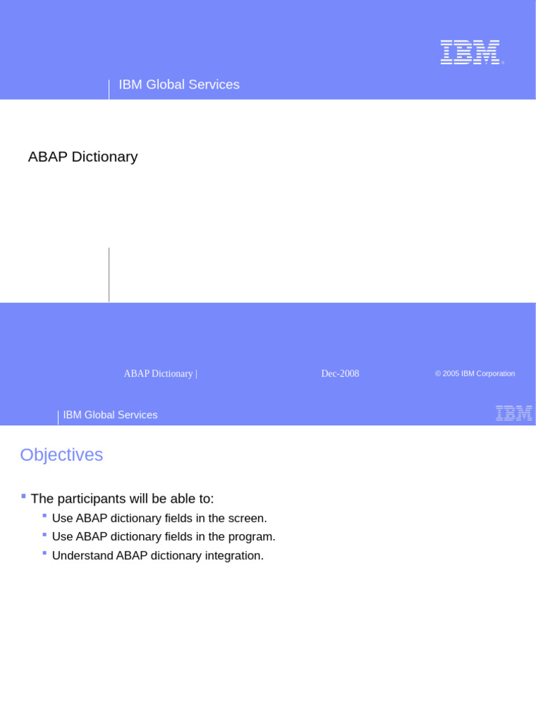 Chapter 04 - ABAP Dictionary | PDF | Software Development | Information Technology