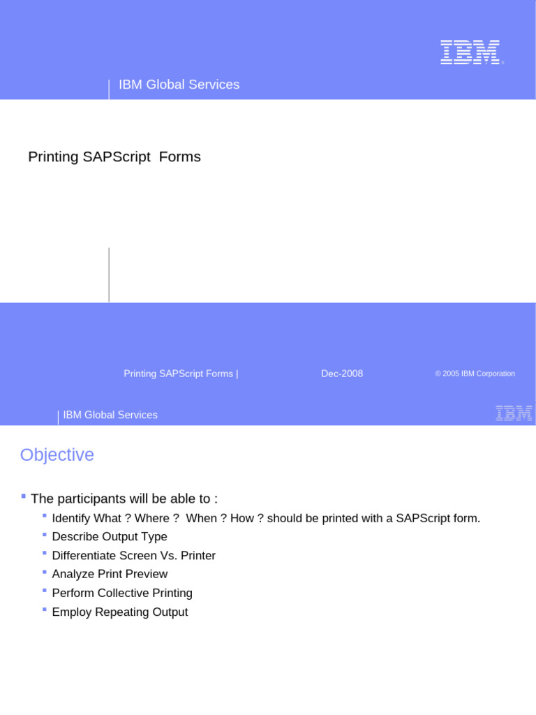 Chapter 06 - Printing SAPScript Forms | PDF | Printer (Computing ...