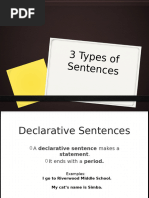 Types of Sentences for Grade 3 | PDF