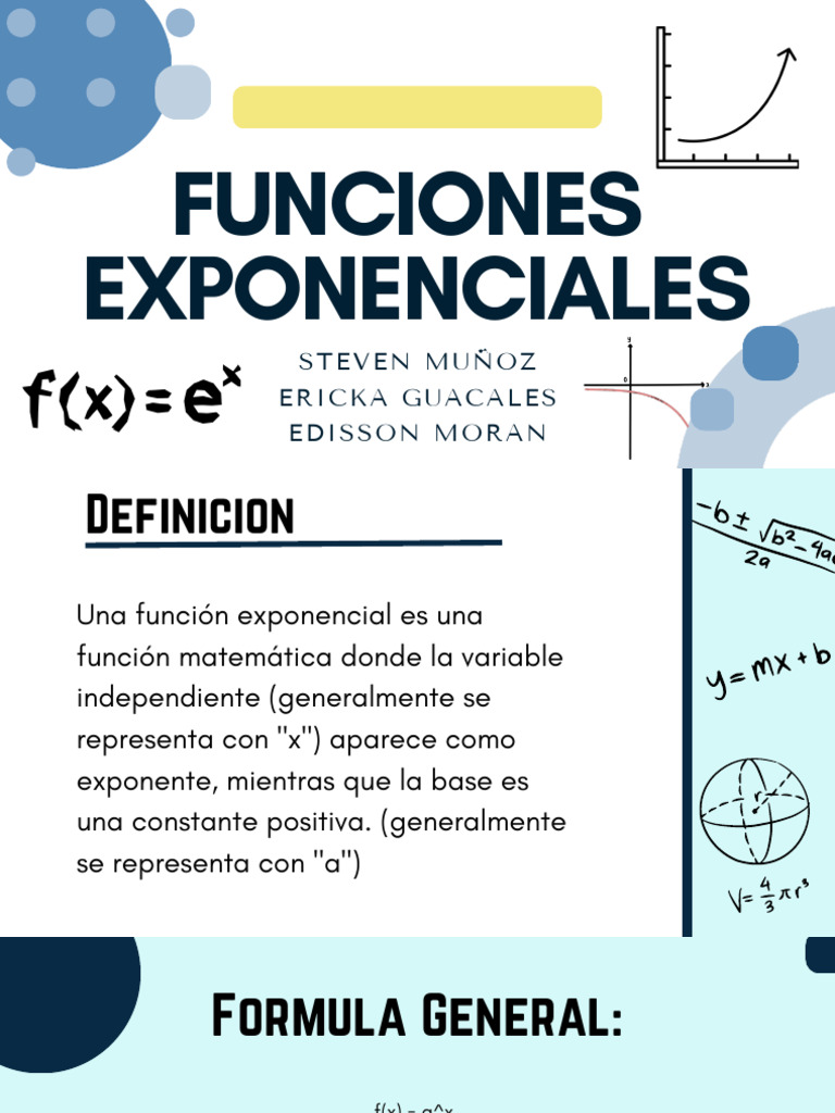 Funciones Exponenciales | PDF | Funcion exponencial | Función (Matemáticas)