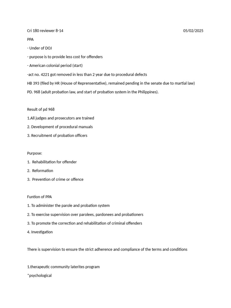 Overview of Parole and Probation Laws | PDF | Pardon | Probation