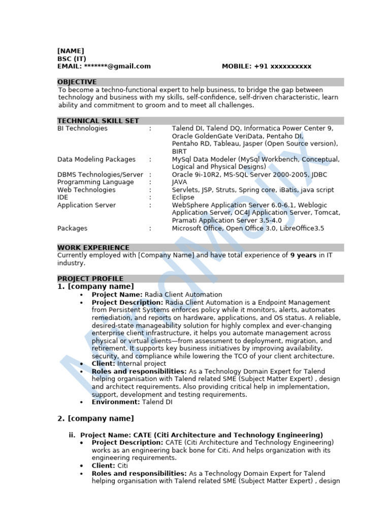 Techno-Functional Expert Resume | PDF | Application Server | Java (Programming Language)