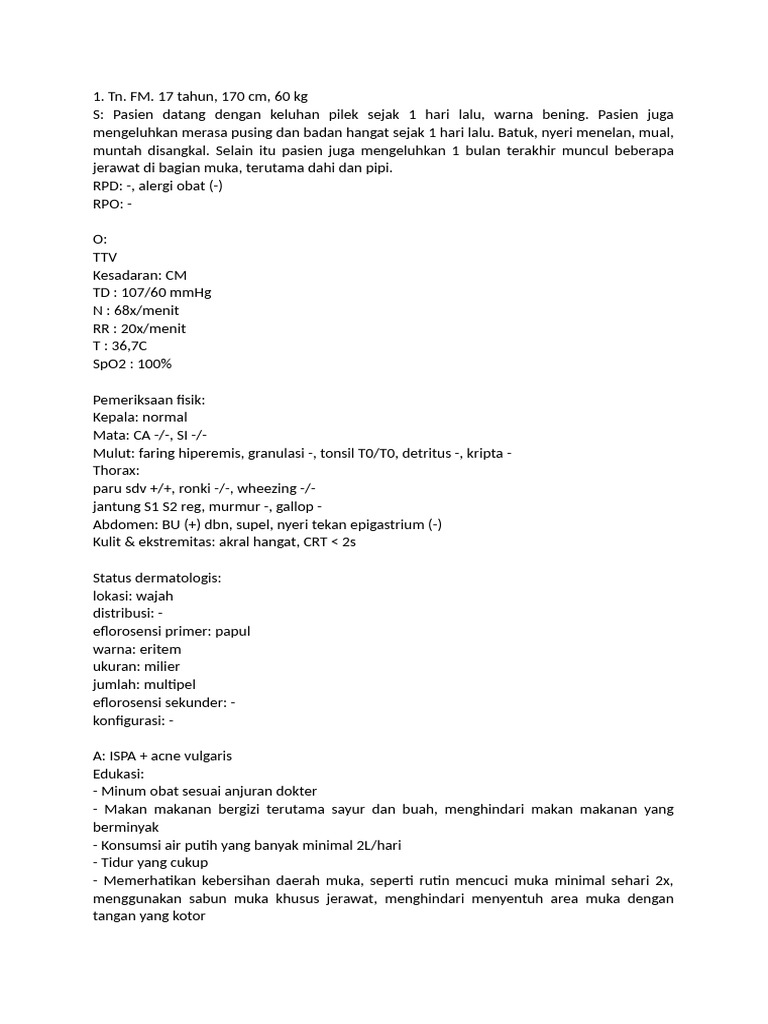 Diagnosis dan Pengobatan ISPA dan DM | PDF