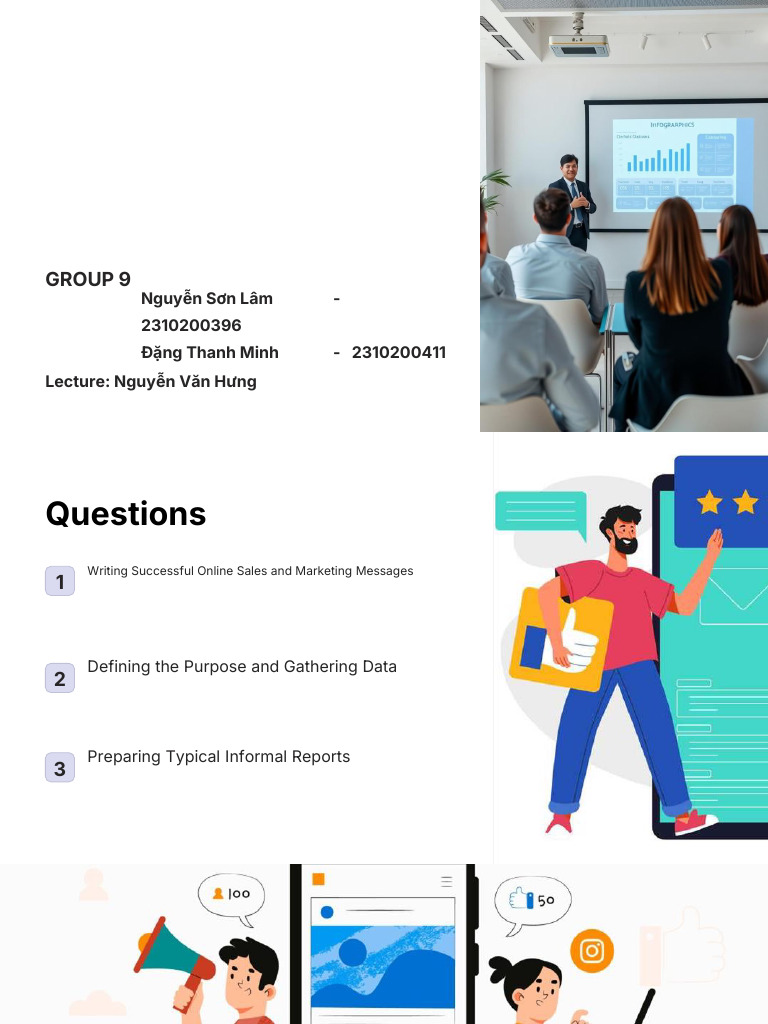 Persuasive Writing & Informal Reports Guide | PDF | Evaluation | Data