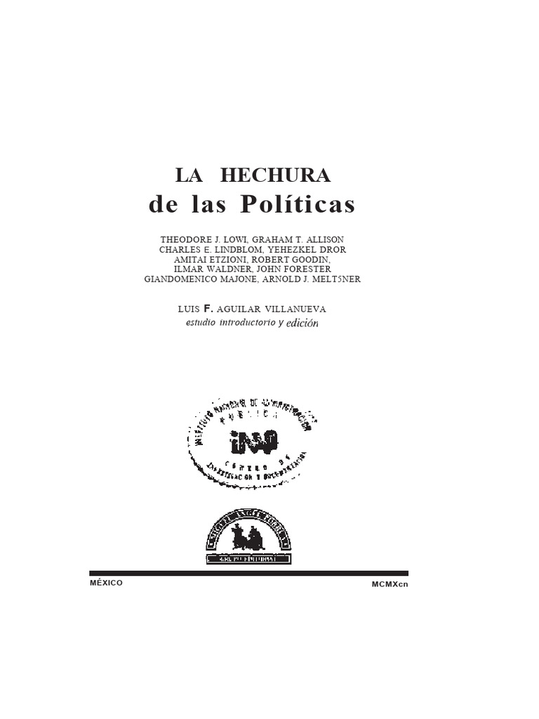 Análisis de Políticas Públicas en México | PDF | Racionalidad | Análisis