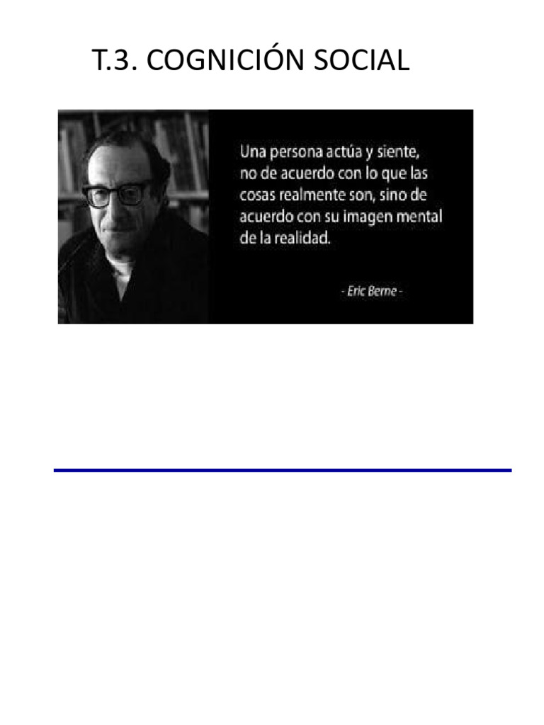 Tema 3 Social | PDF | Cognición | Conocimiento