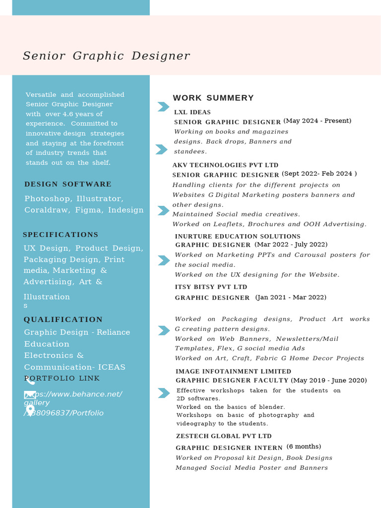 Graphic Designer - Mock Call - CV2 | PDF | Graphic Design | Decorative Arts
