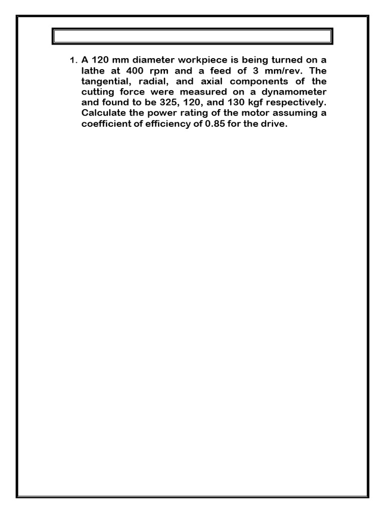 SHEET 1 Machine Design | PDF