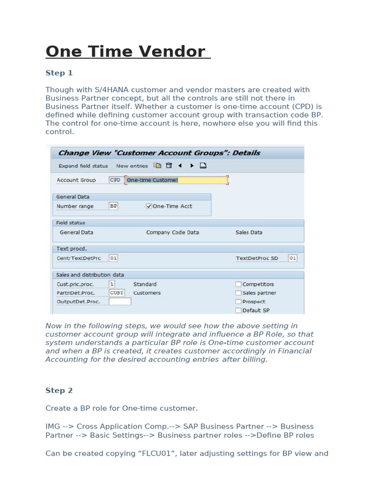 Onetime Vendor | PDF