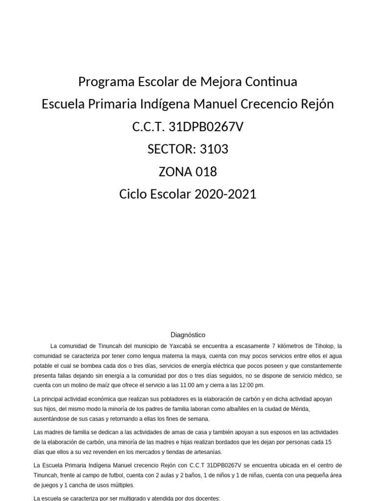 Pemc Escuela Manuel Crecencio Rejón 2 - 103855 | PDF | Maestros | Enseñando