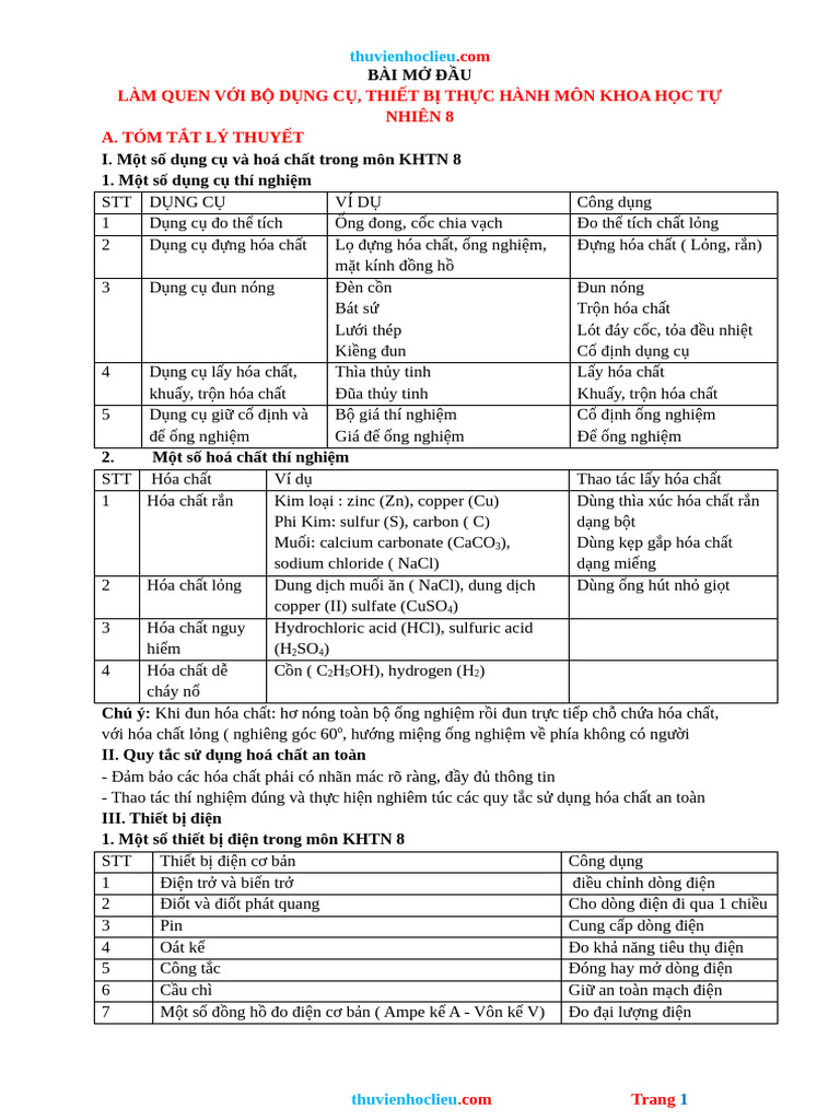 Chuyen de KHTN 8 Canh Dieu Bai Mo Dau | PDF