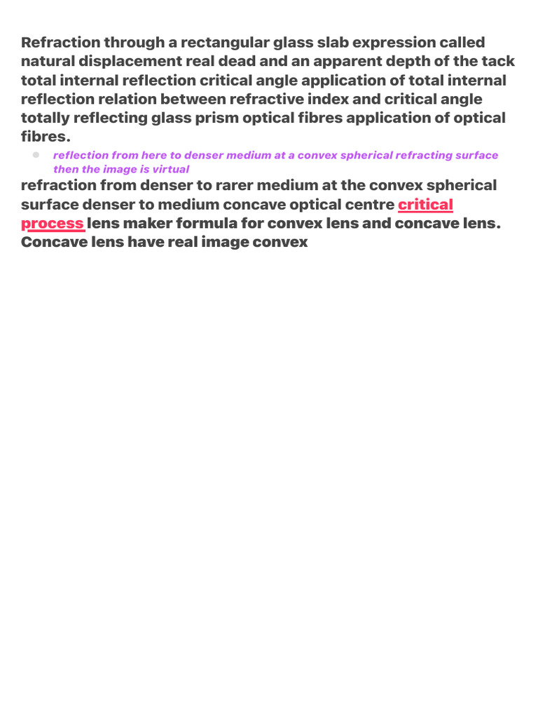 Refraction Through A Rectangular Glass Slab Expression Called Natural | PDF