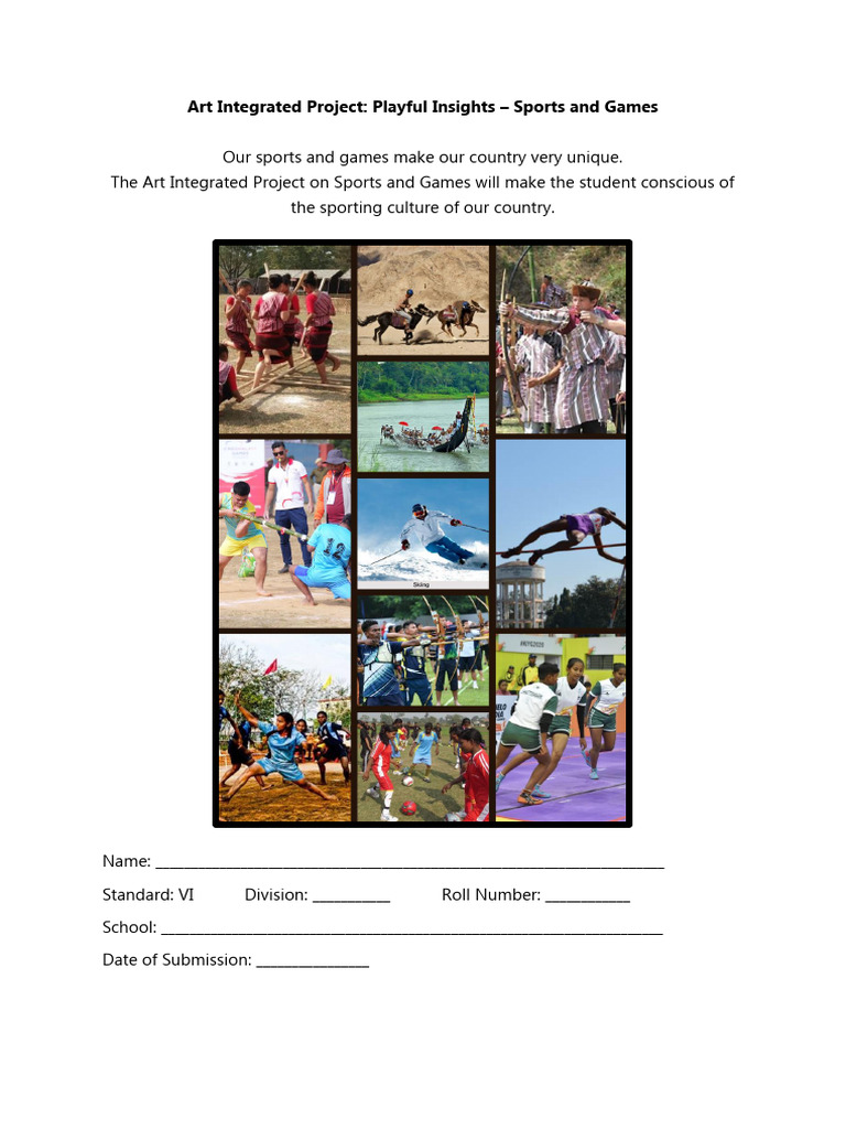 Grade 6 Art Integrated Project | PDF | Vocabulary | Area
