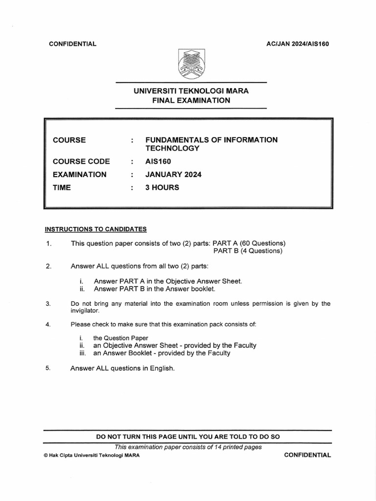 Final Exam Jan 2024_q 2 | PDF | Password | Operating System