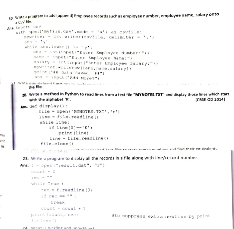 Class 12 Pt2 CS Solutions | PDF | Data | Software Engineering