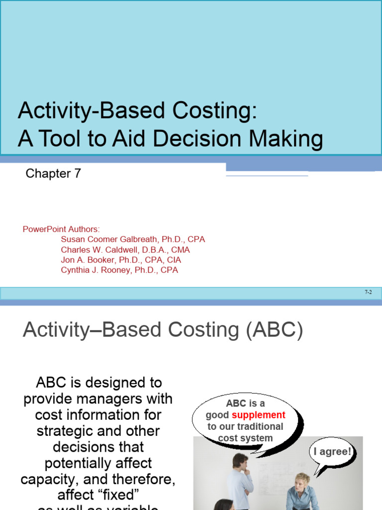 Chapter - 4 - Activity-Based Costing A Tool To Aid Decision Making | PDF | Cost Of Goods Sold ...