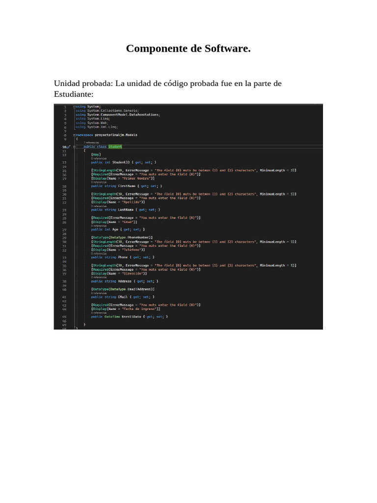 Componentes Del Software (1) | PDF