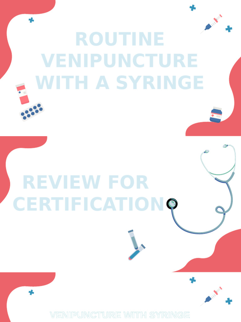 Veni Puncture | PDF
