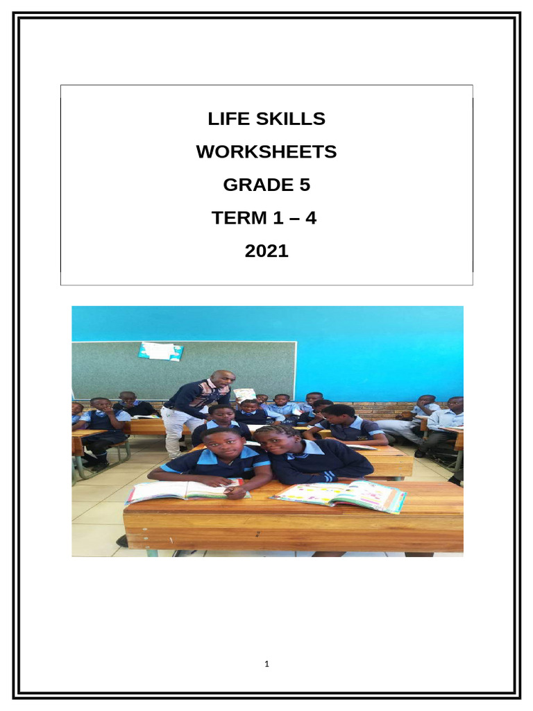 2021 Grade 5 Term 1 4 PSW Worksheets | PDF | Self Concept | Empathy