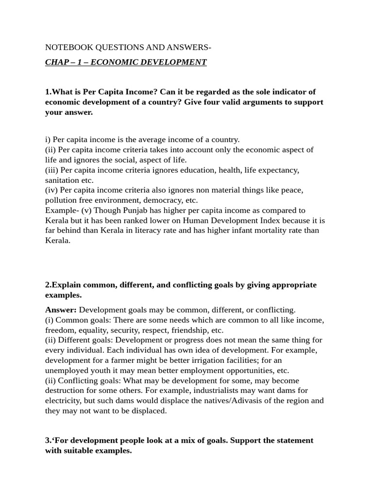 Economic Development: Key Concepts Explained | PDF | Sustainability ...