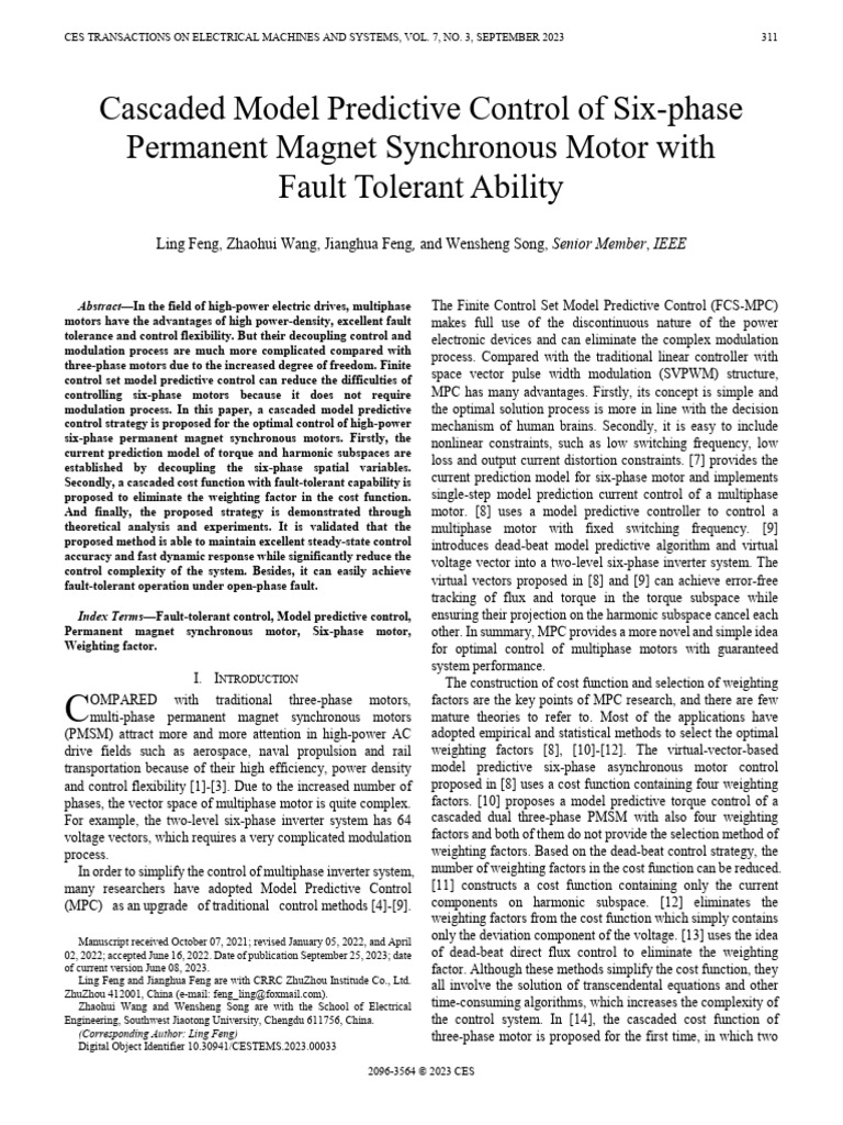 Microsoft Word - 9-TEMS-2021-0043.R2-Cascaded Model Predictive Control of Six-Phase Permanent ...