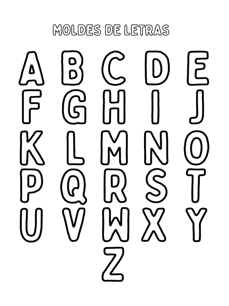 Moldes de Letras | PDF