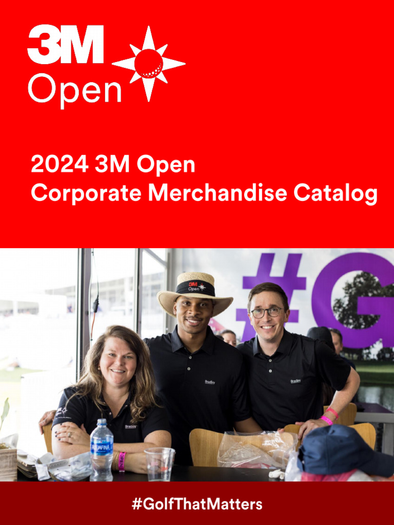2024 3M Open Corporate Merchandise Guide | PDF | Merchandising | Clothing