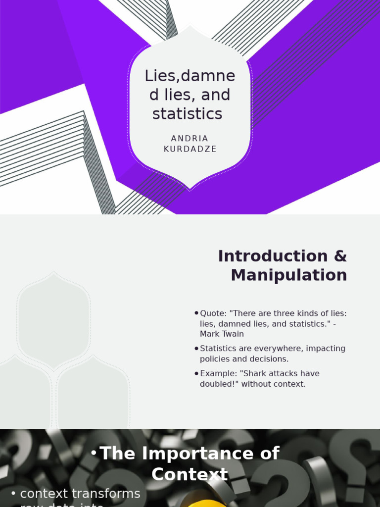 Understanding Lies and Statistics | PDF