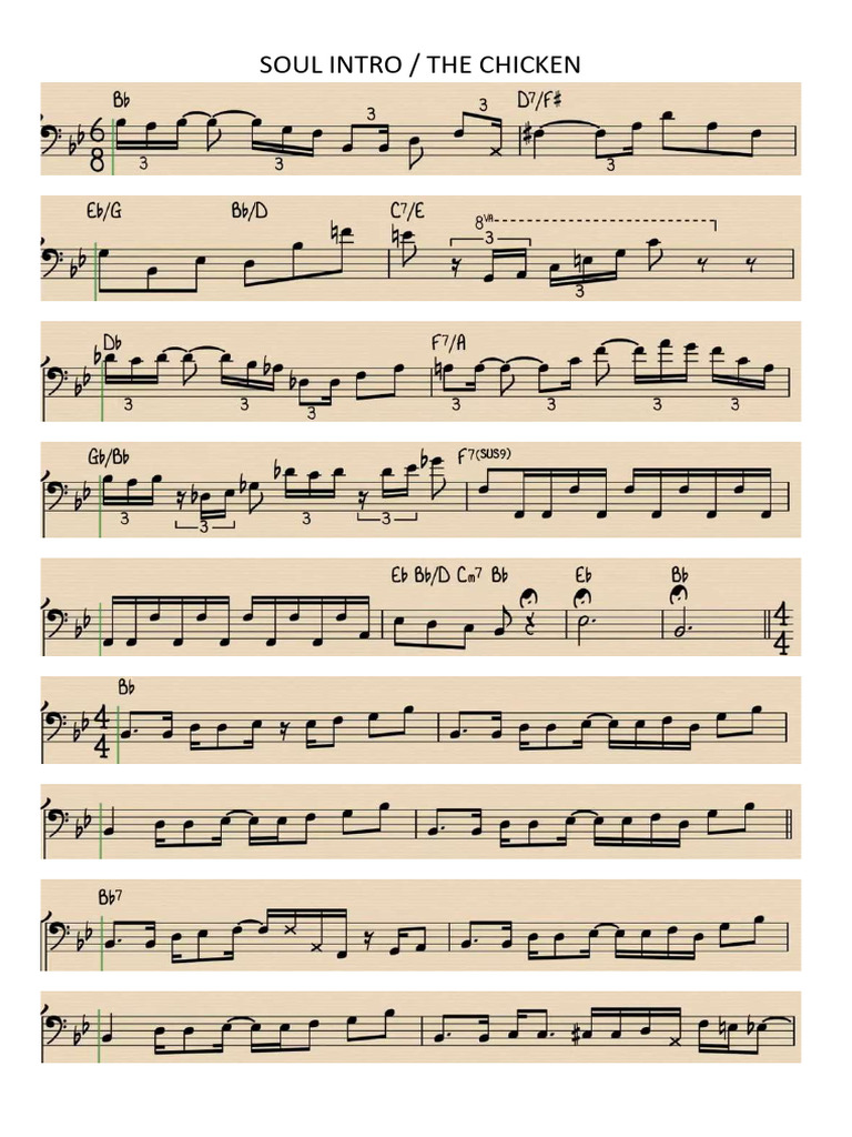 Soul Intro- The Chicken | PDF