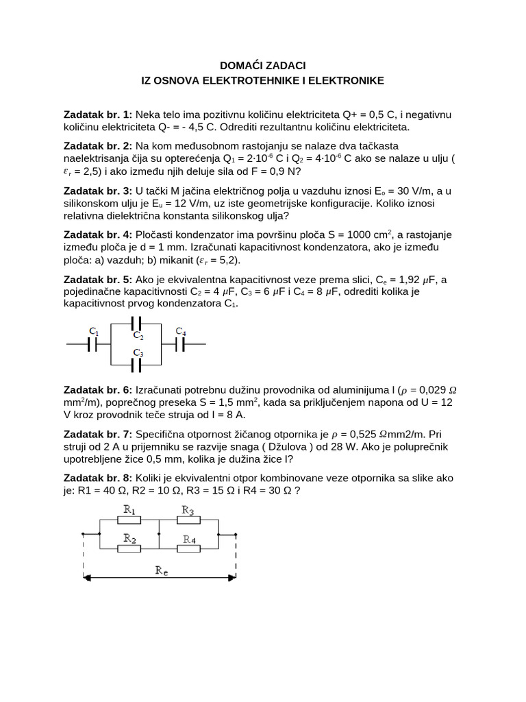 Domaci Zadaci Studenti Bez Resenja | PDF