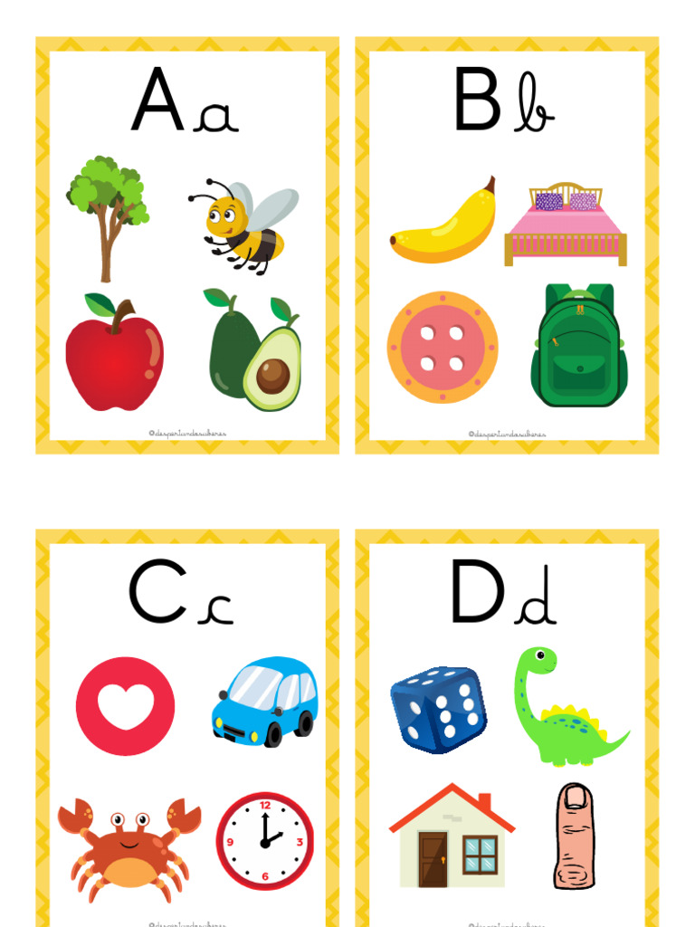 Letra Inicial Do Alfabeto | PDF | Escritura latina