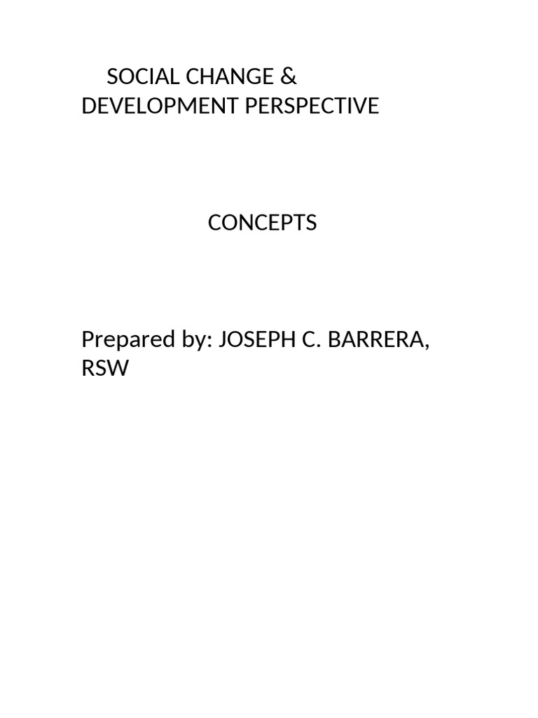 Social Change | PDF | Society | Class Conflict