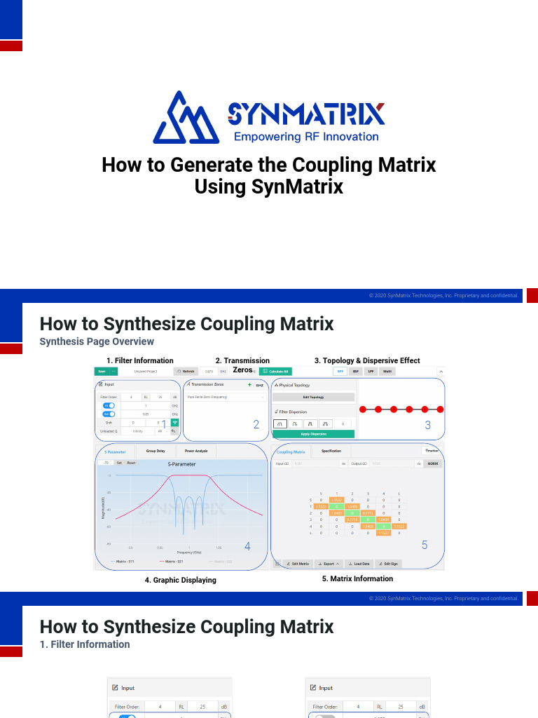 How To Generate The Coupling Matrix | PDF | Filter (Signal Processing ...