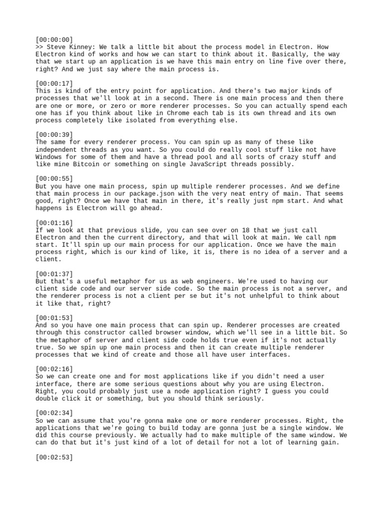 Understanding Electron's Process Model | PDF | Client–Server Model | Computer Architecture
