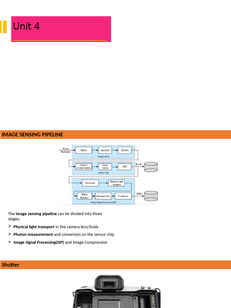 Lecture 4 - Digital Camera | PDF