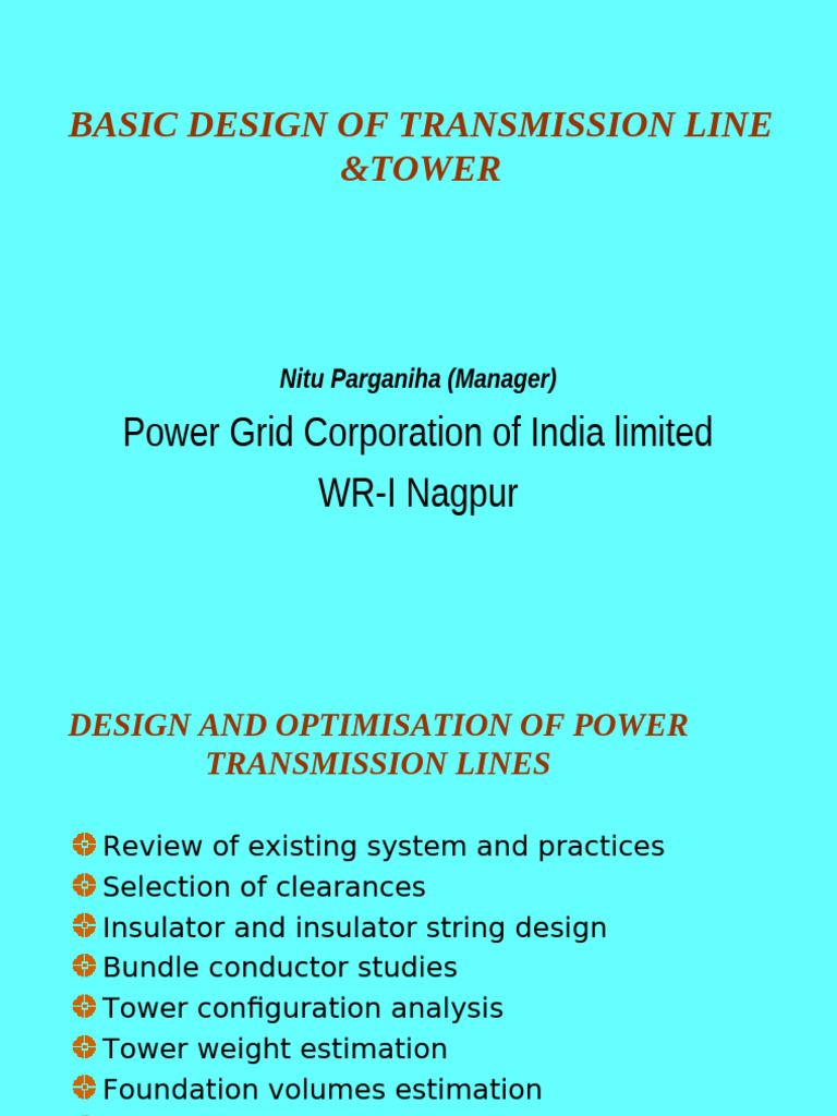 Transmission Line Design Optimization Guide | PDF | Insulator ...